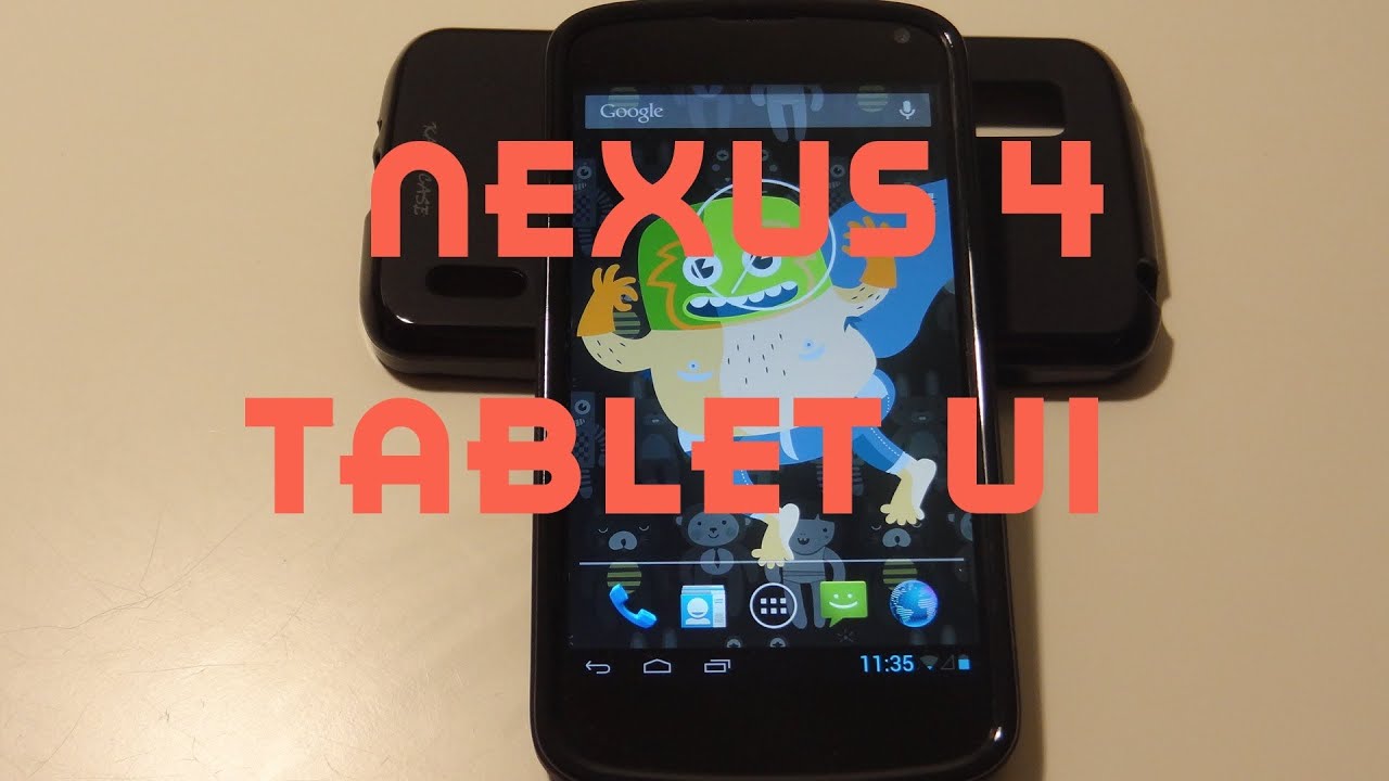 How To Get Tablet UI on the Nexus 4 - YouTube