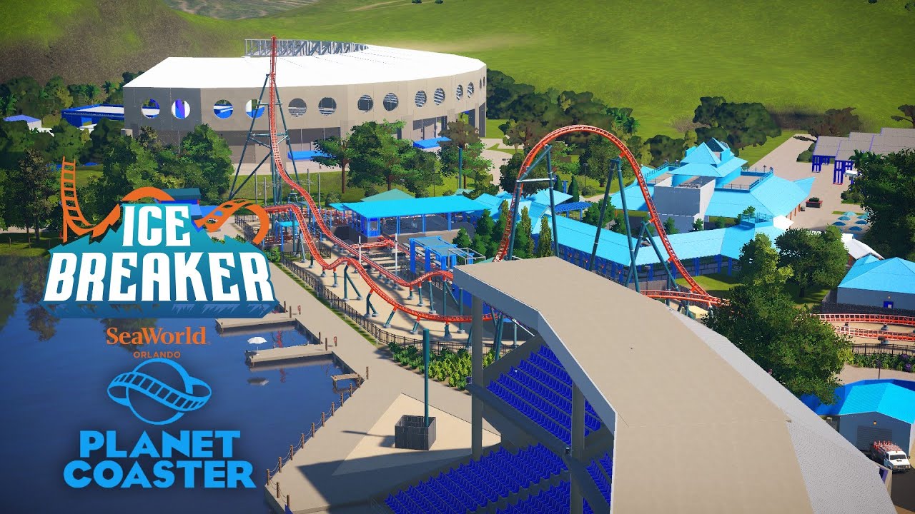 Ice Breaker | Swing Launch Setup+POV - SeaWorld Orlando (Planet Coaster ...