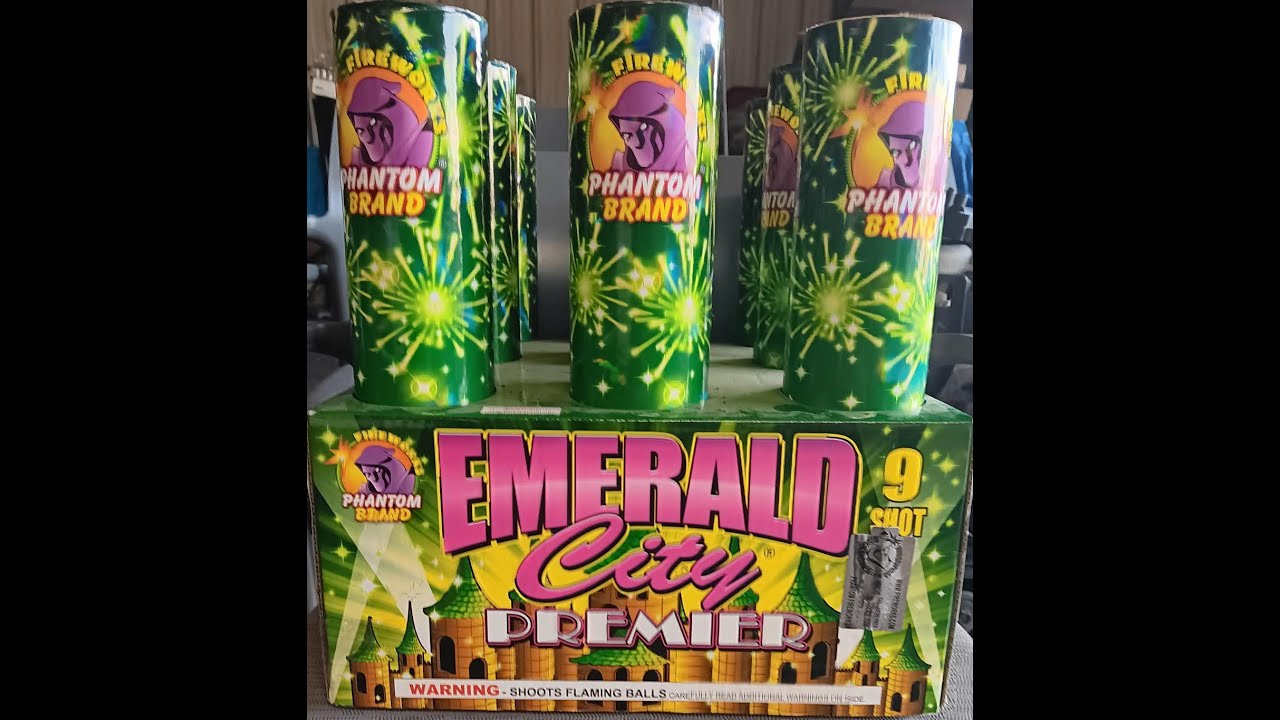 EMERALD CITY PREMIER (BY PHANTOM BRAND FIREWORKS) 9 SHOT NOAB HAPPY ST ...