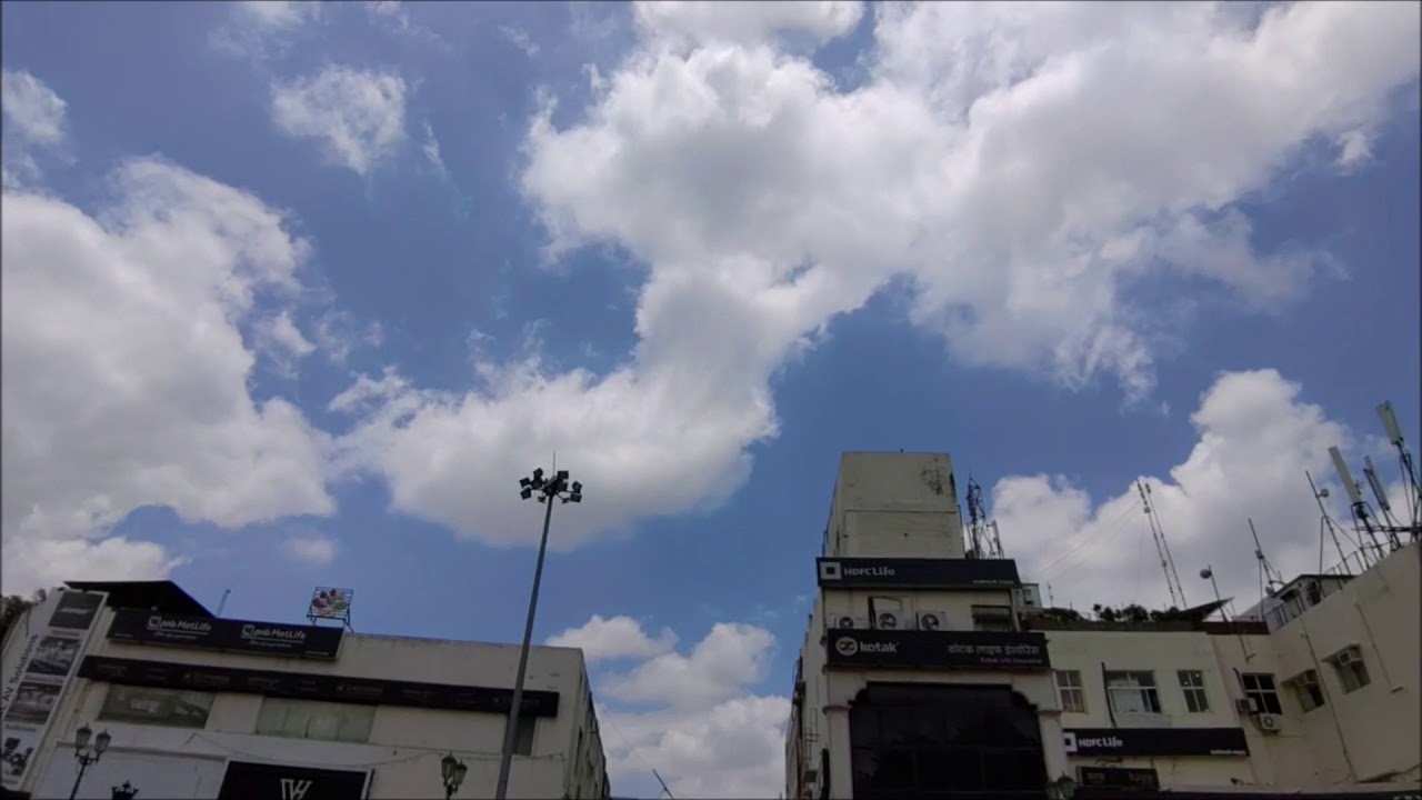 Beautiful Day in Lucknow - clouds floating on cool winds play hide and seek with the Sun - YouTube
