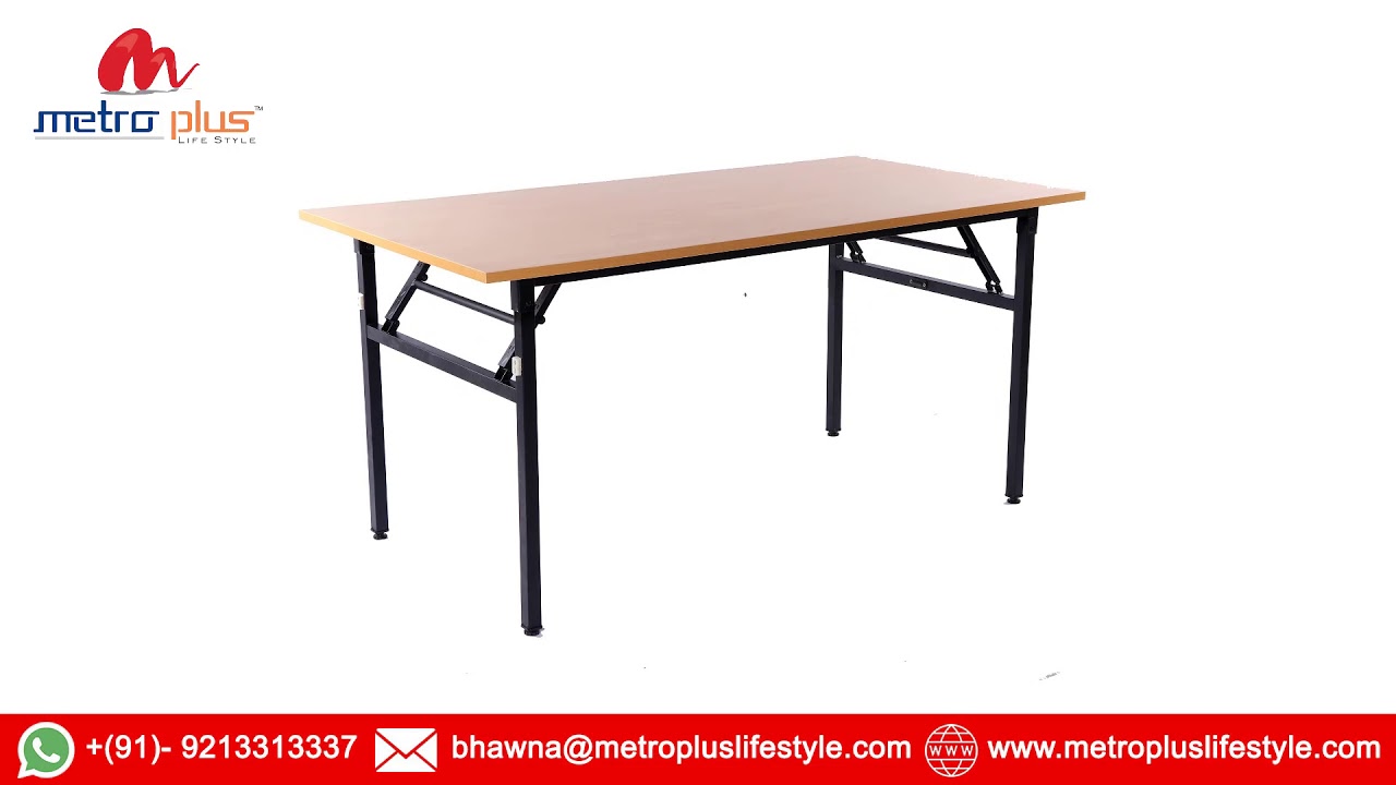Get Banquet Rectangular Table with Wooden Top Stylish, Durable - Metro ...