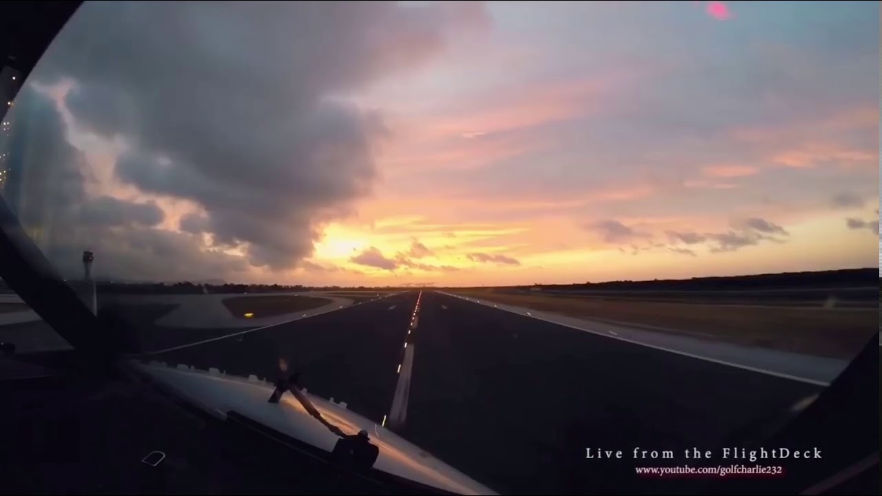 Airplane Captain View - YouTube