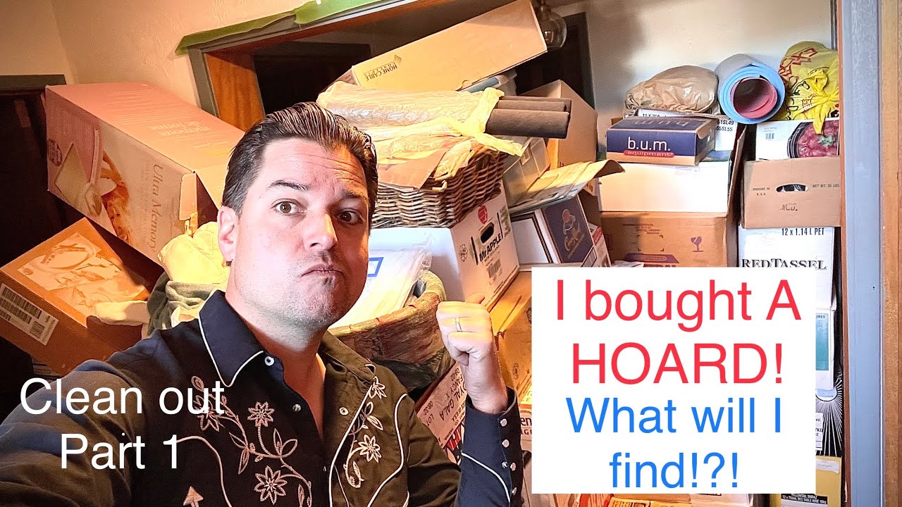 Pt.1. I bought a HOARD! Buying everything in a hoarded home & cleaning ...