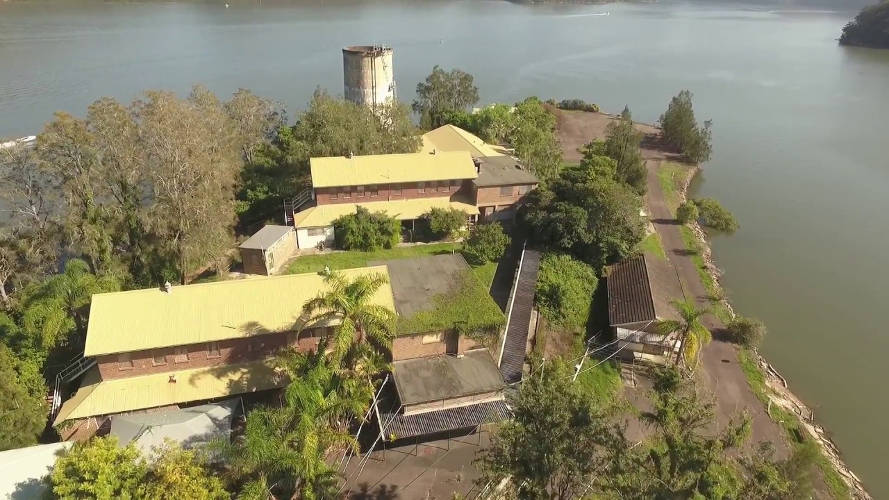 Abandoned Peat Island Asylum Hospital - Hawkesbury River NSW (Drone ...