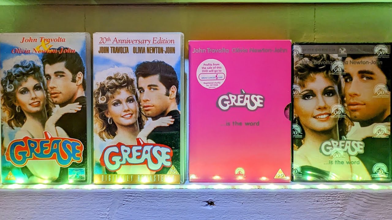 Grease (1978) on VHS and DVD 📀🎥📺🎶📼🎬 - YouTube