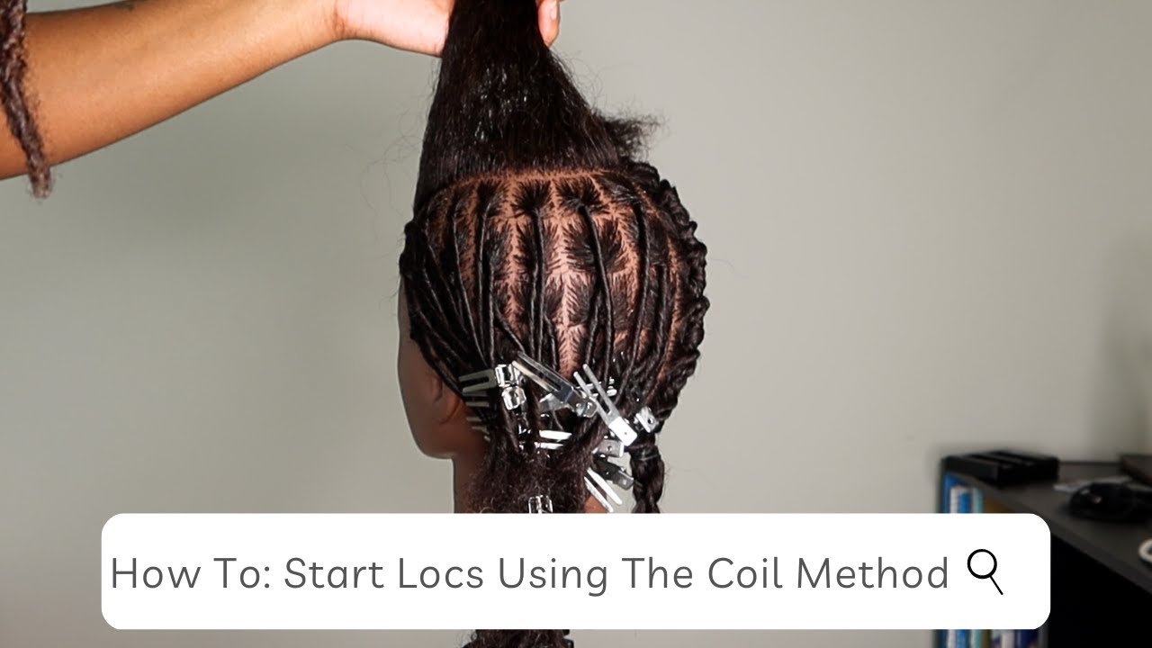 How To Loc Your Own Hair | Coil Method! | ft. Twist vs. Coil Comparison ...