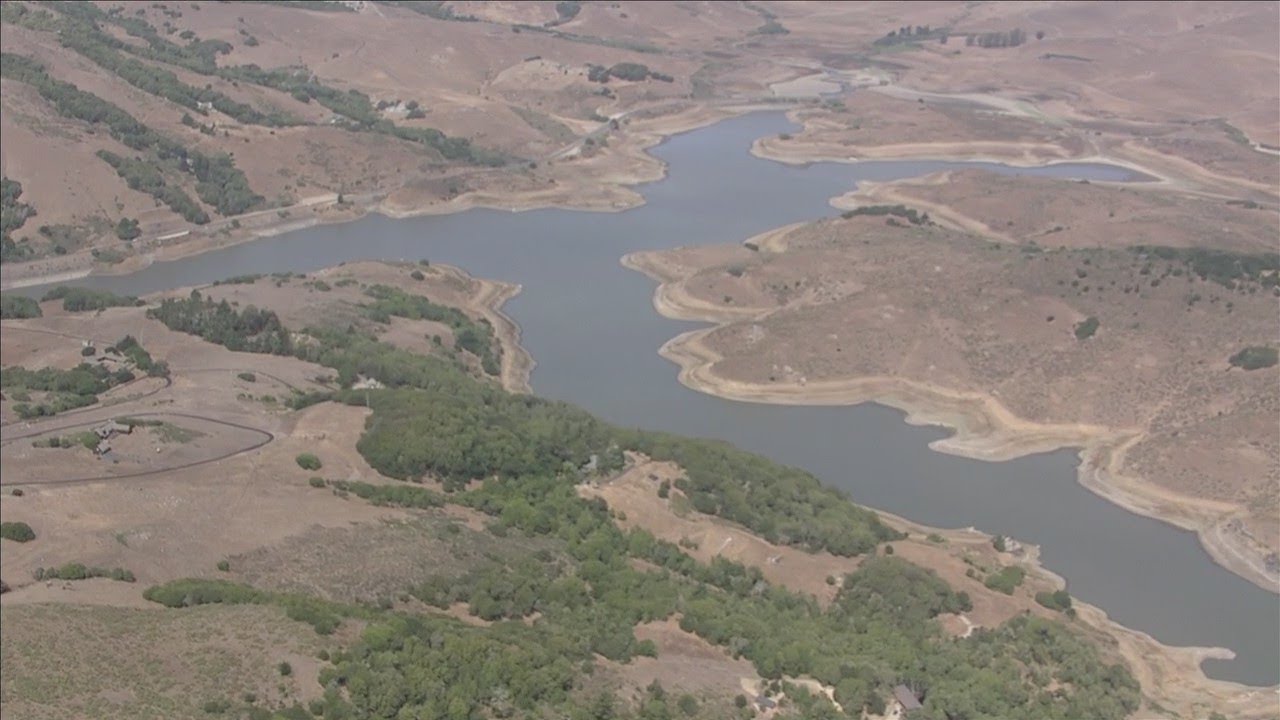 Nicasio Reservoir in Marin County at below-average levels amid ...