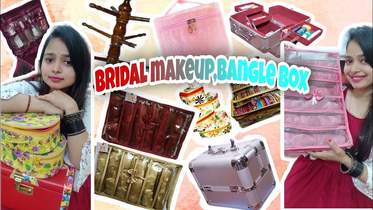 Online makeup,Bangle and jewellery box for bride #Banglecollection# ...
