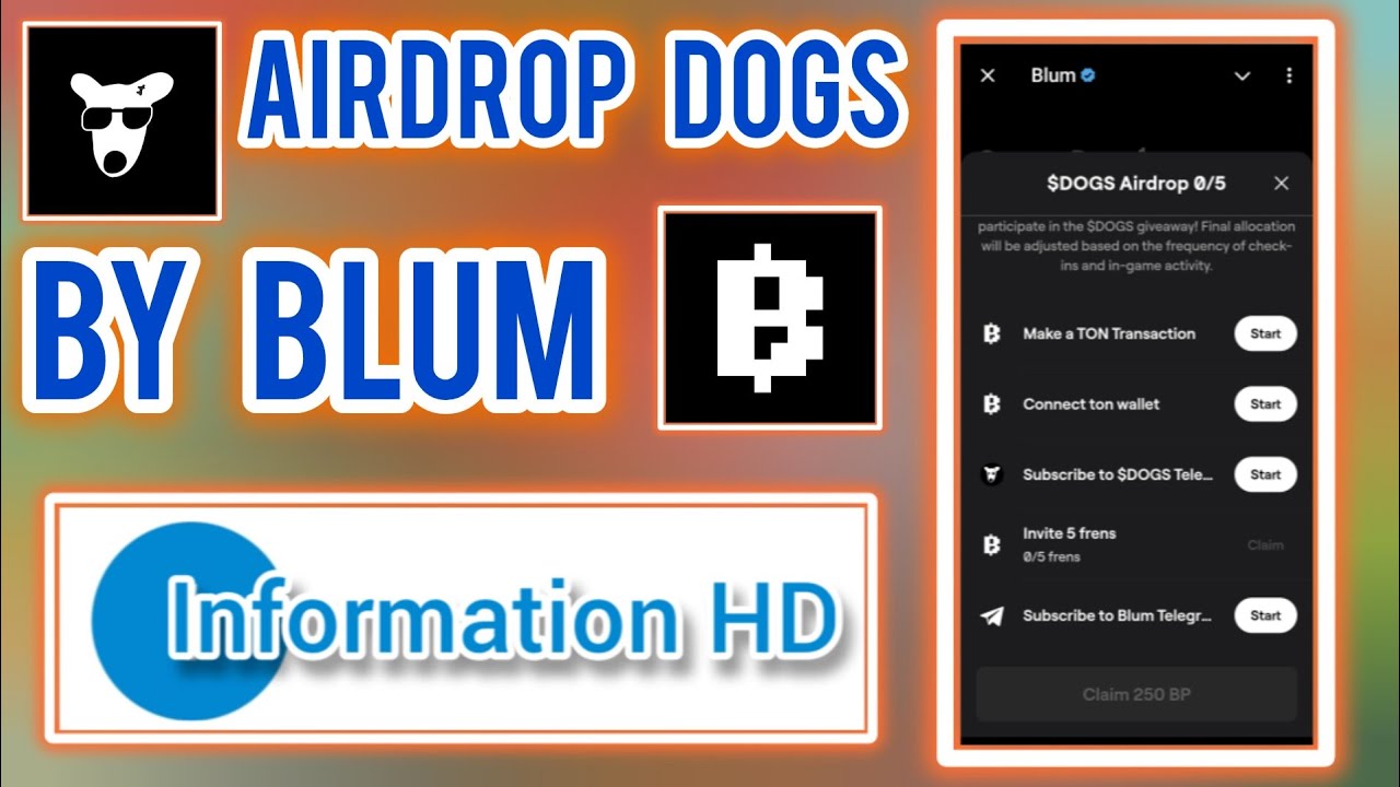 New Update Dogs coin // Airdrop Dogs By Blum // New Update Blum & Dogs ...