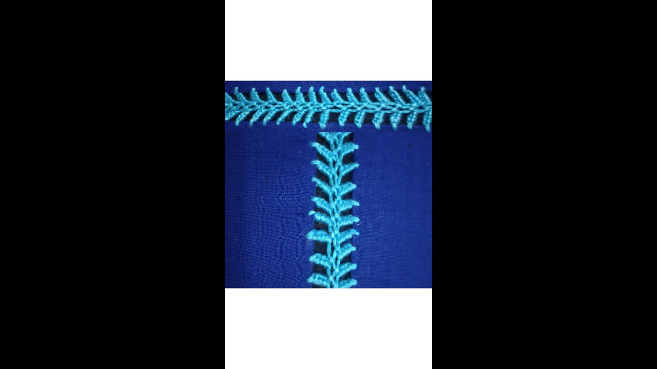 338-Beautiful joining of two edges with needle(Randa embroidery) - YouTube