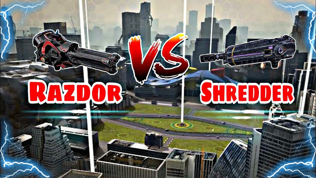 Razdor VS Shredder Comparison in |War Robots| - YouTube