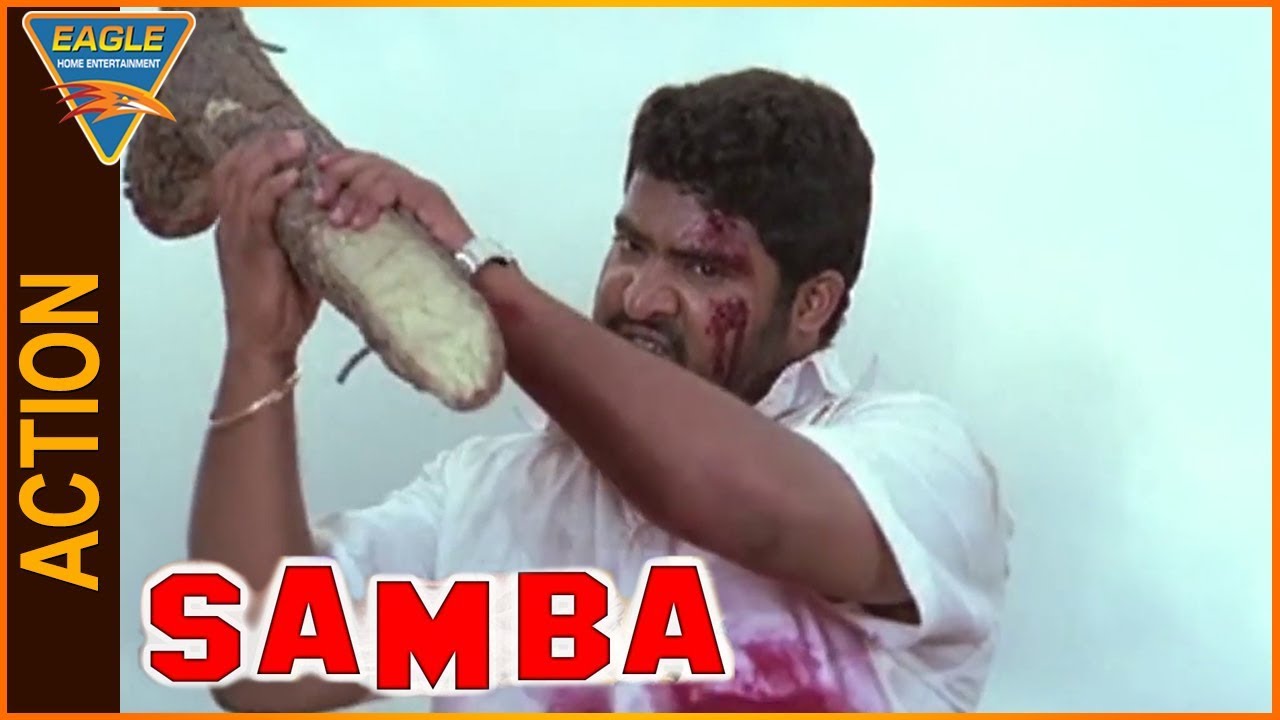 Samba Hindi Dubbed Movie || Jr.Ntr And Prakash Raj Powerful Action ...