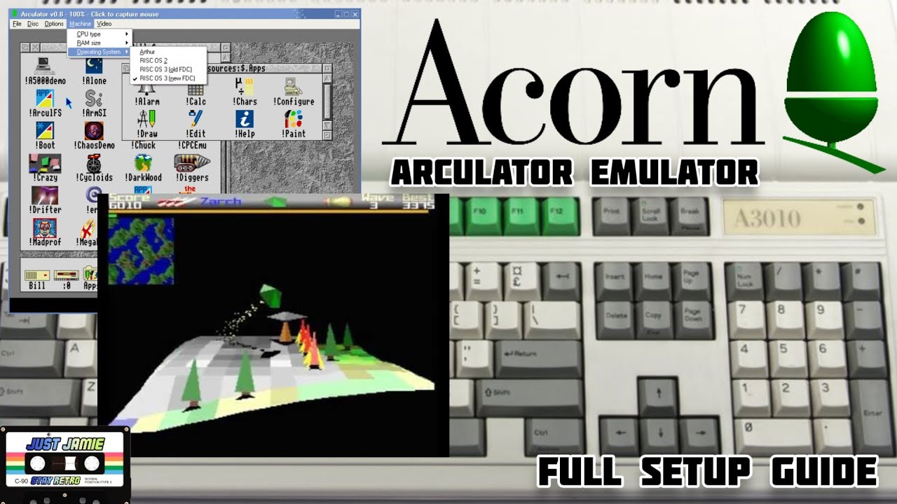 Arculator☆Acorn Archimedes Emulation Full Setup Guide #arculator # ...