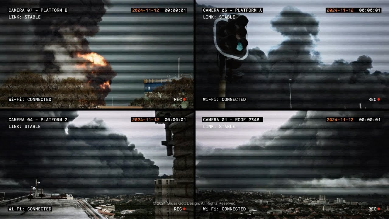 CCTV Security Camera Overlay - After Effects Template - YouTube