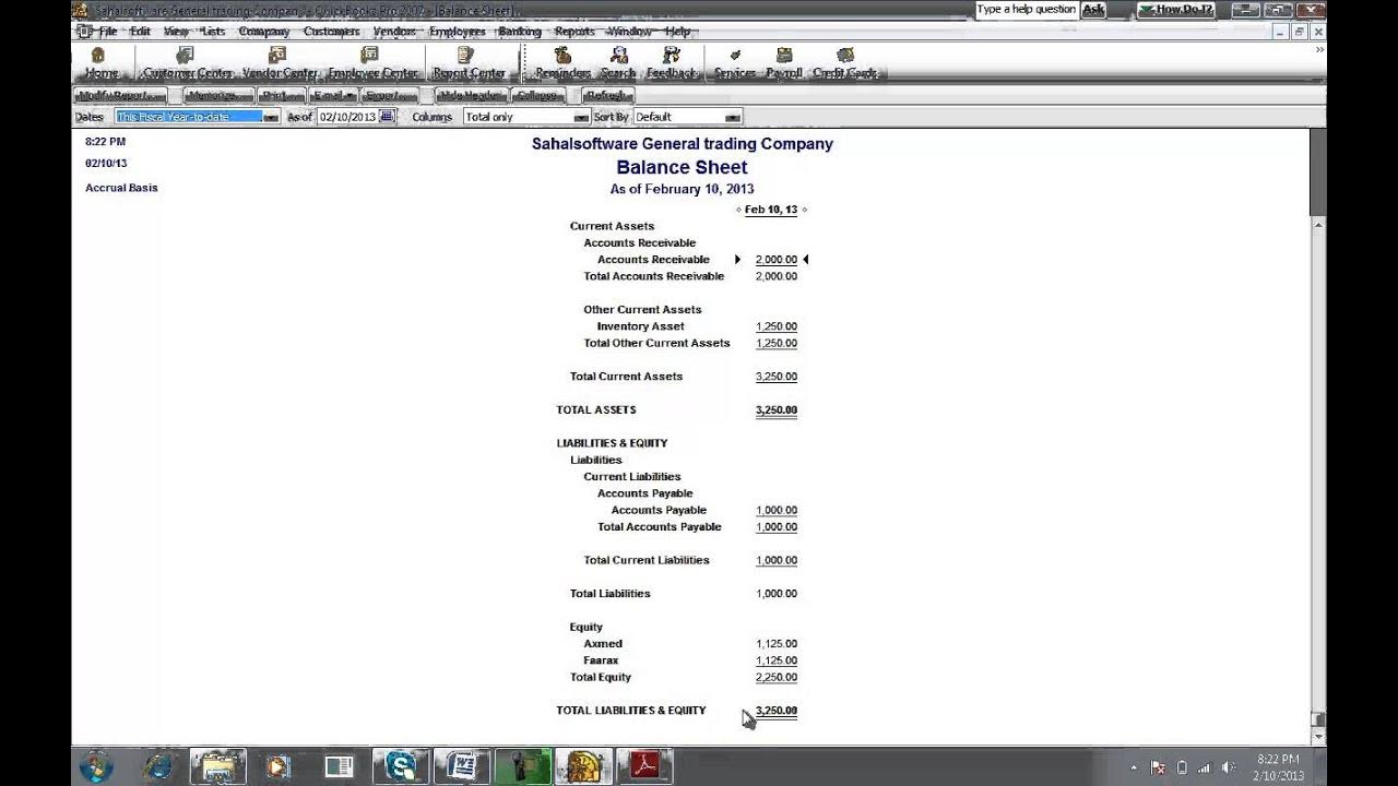 Lesson 10 Real Activity Part3 - Quickbook 2007 - Sahalsoftware - YouTube