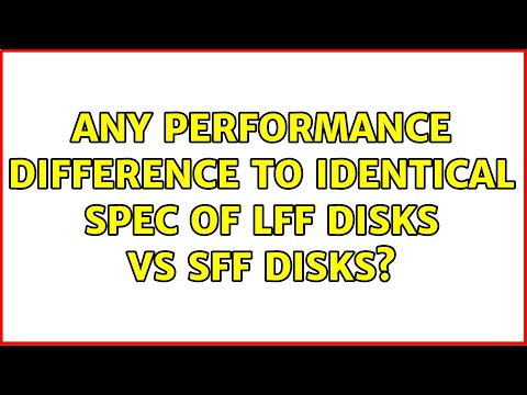Any performance difference to identical spec of LFF disks vs SFF disks?