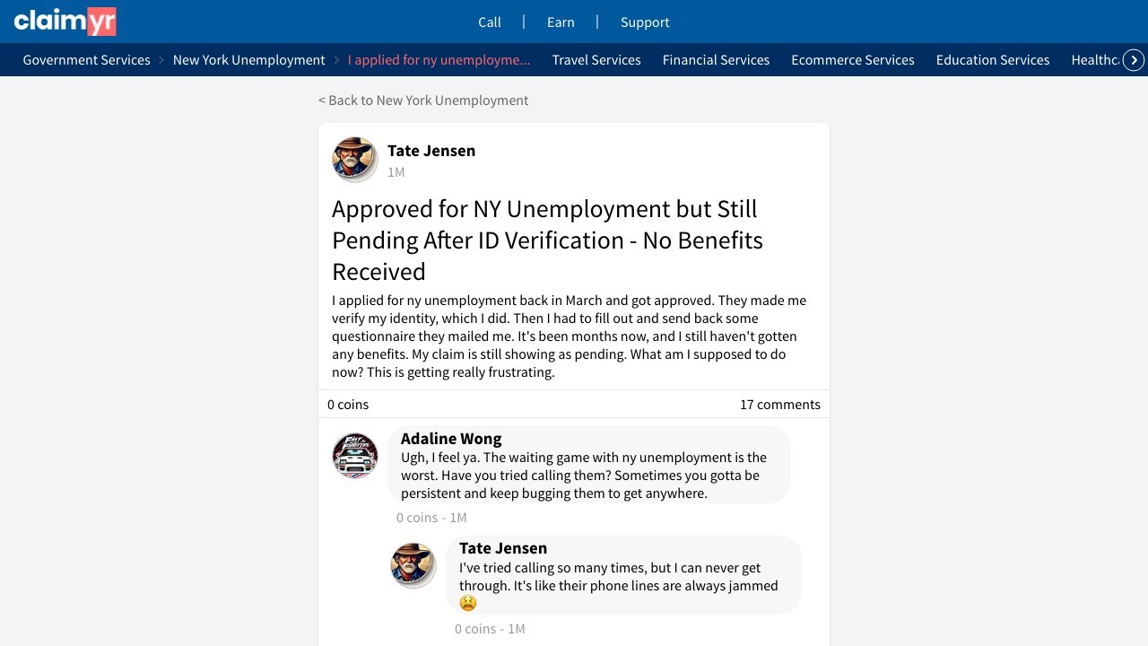 NYSDOL Unemployment How to Fix a Pending Claim After ID Verification ...