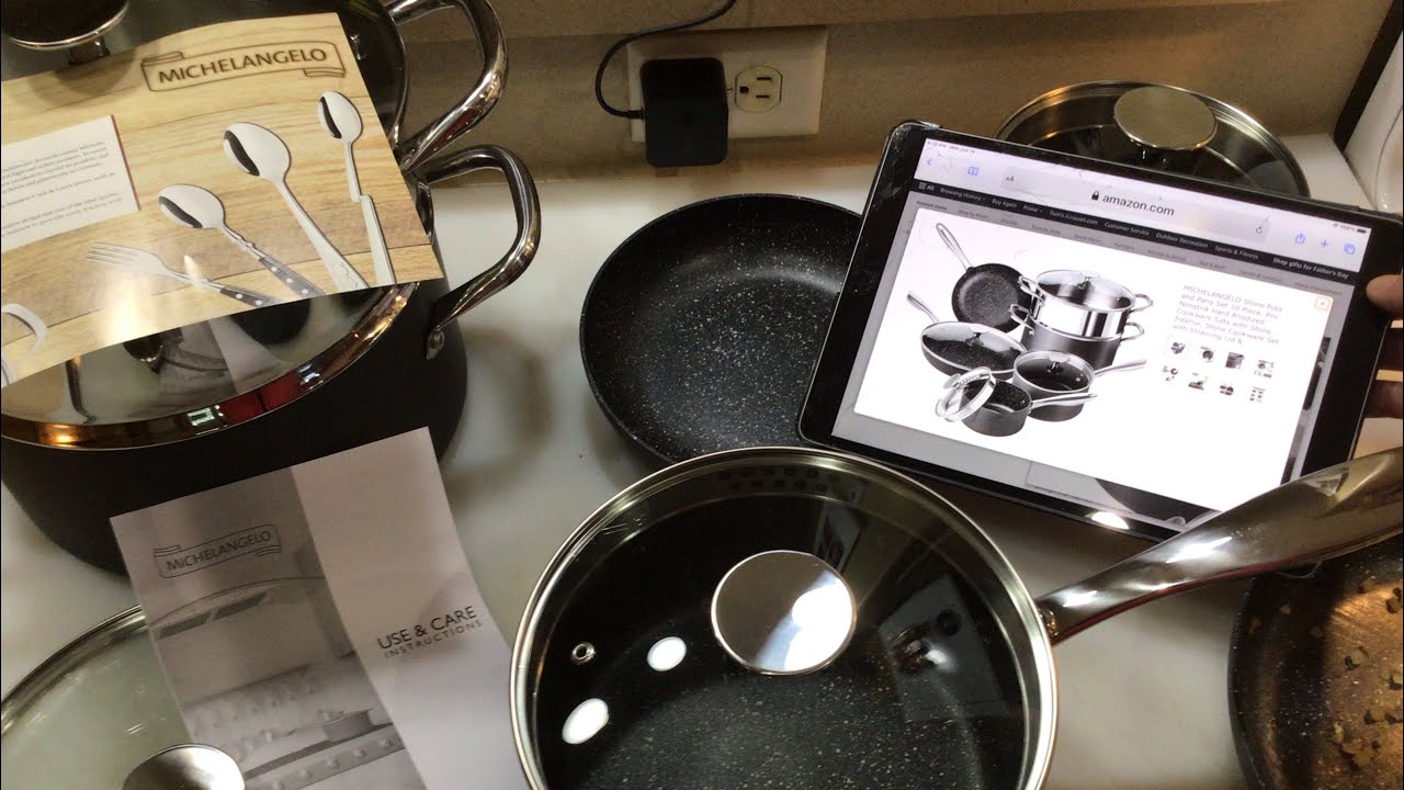 New Product Review! / Michelangelo 10 Piece Nonstick Hard Anodized ...