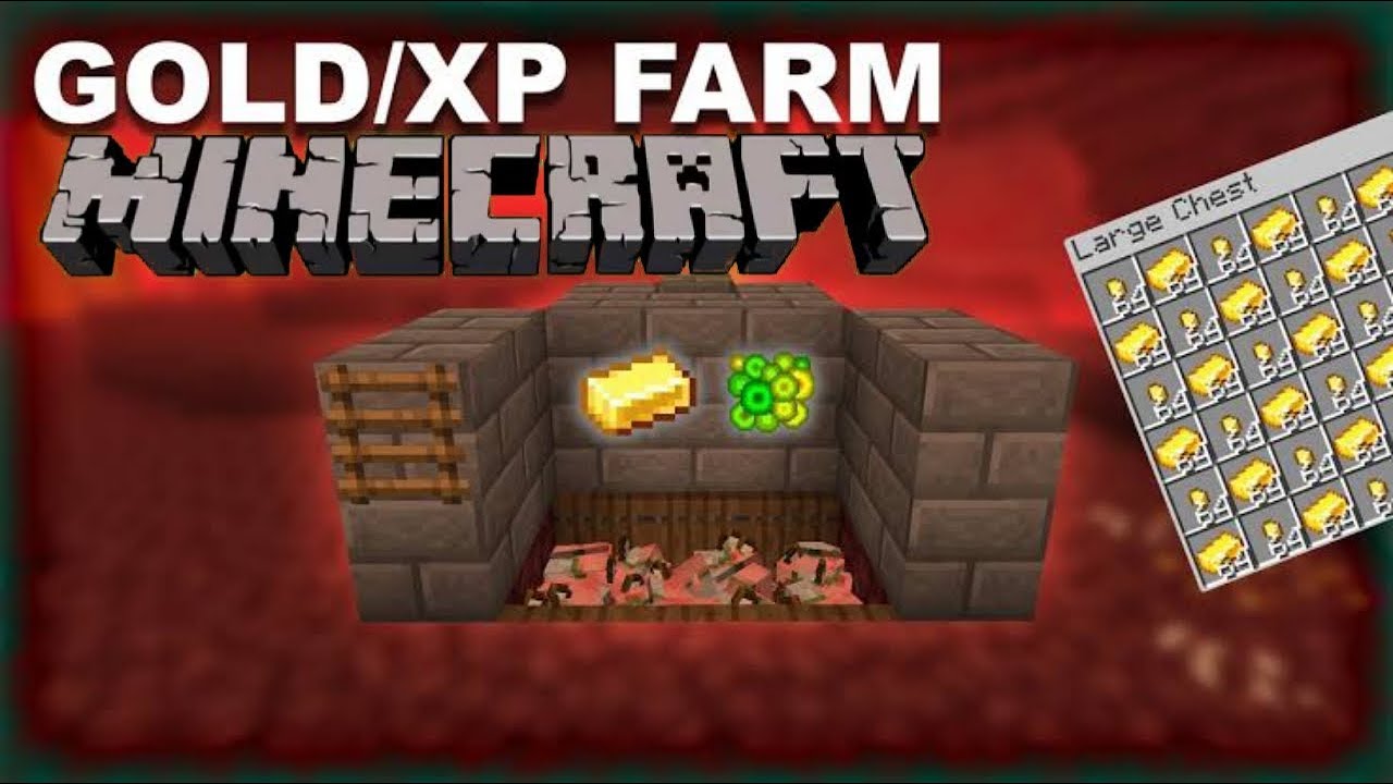 Minecraft Pocket Edition Starter Gold XP Farm - YouTube