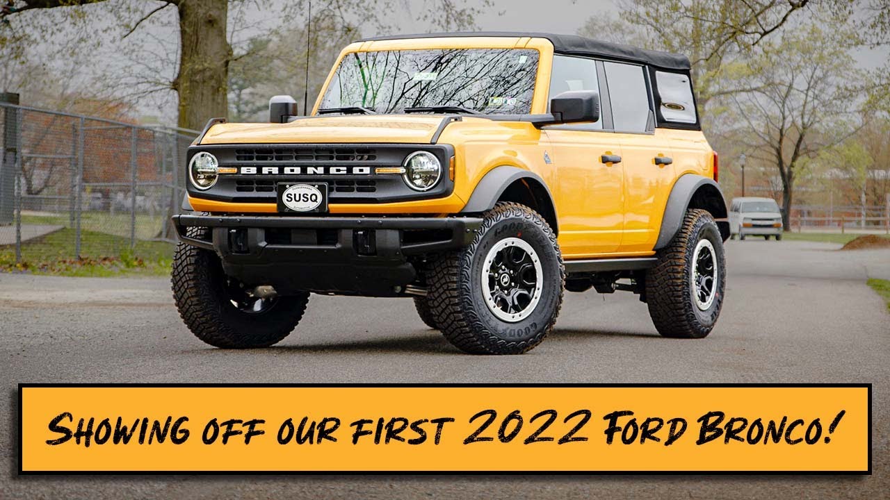 Cyber Orange Black Diamond 2022 Ford Bronco Walkaround! - YouTube