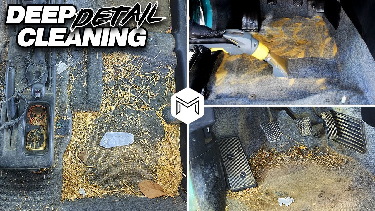 Deep Cleaning Dirty Car | Detailing Transformation Disgusting Cars ...