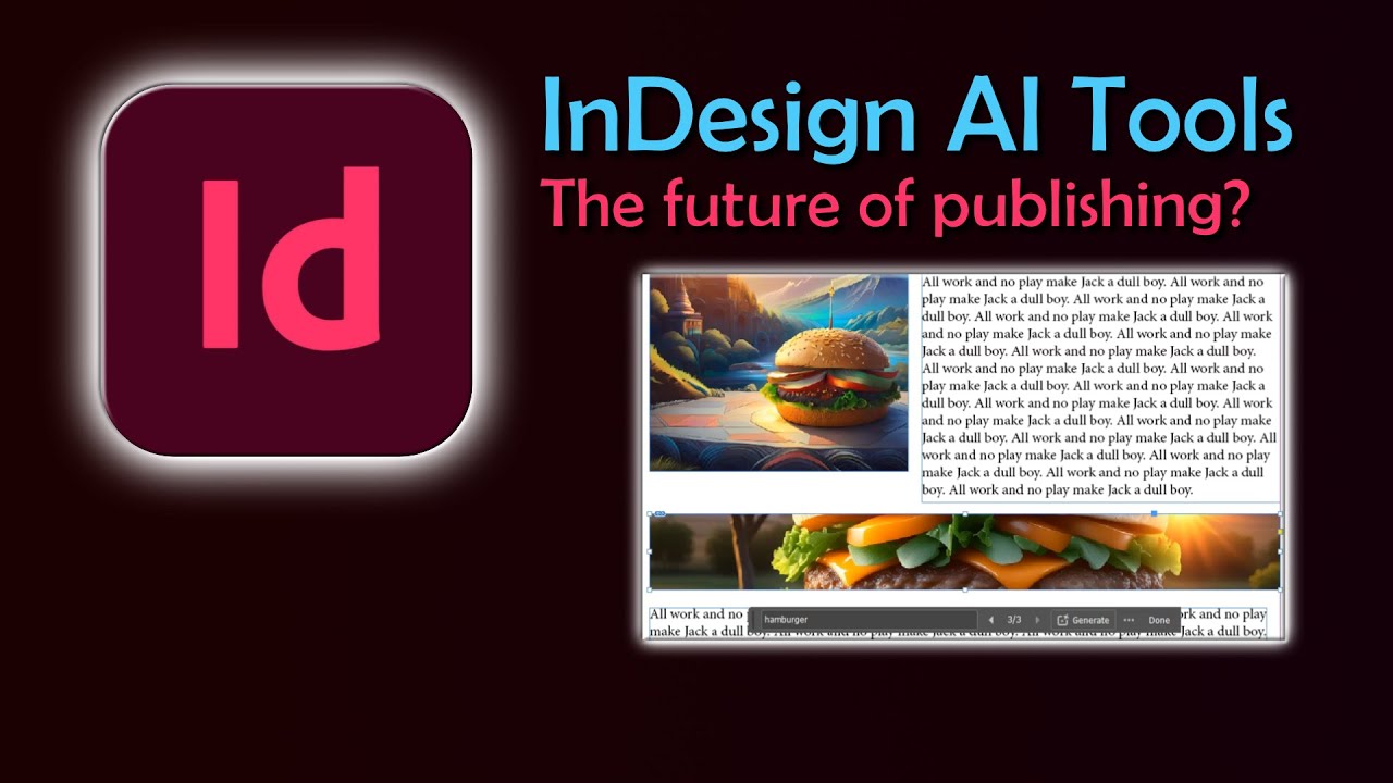 Adobe InDesign now has AI Tools.. Let's take a look. - YouTube