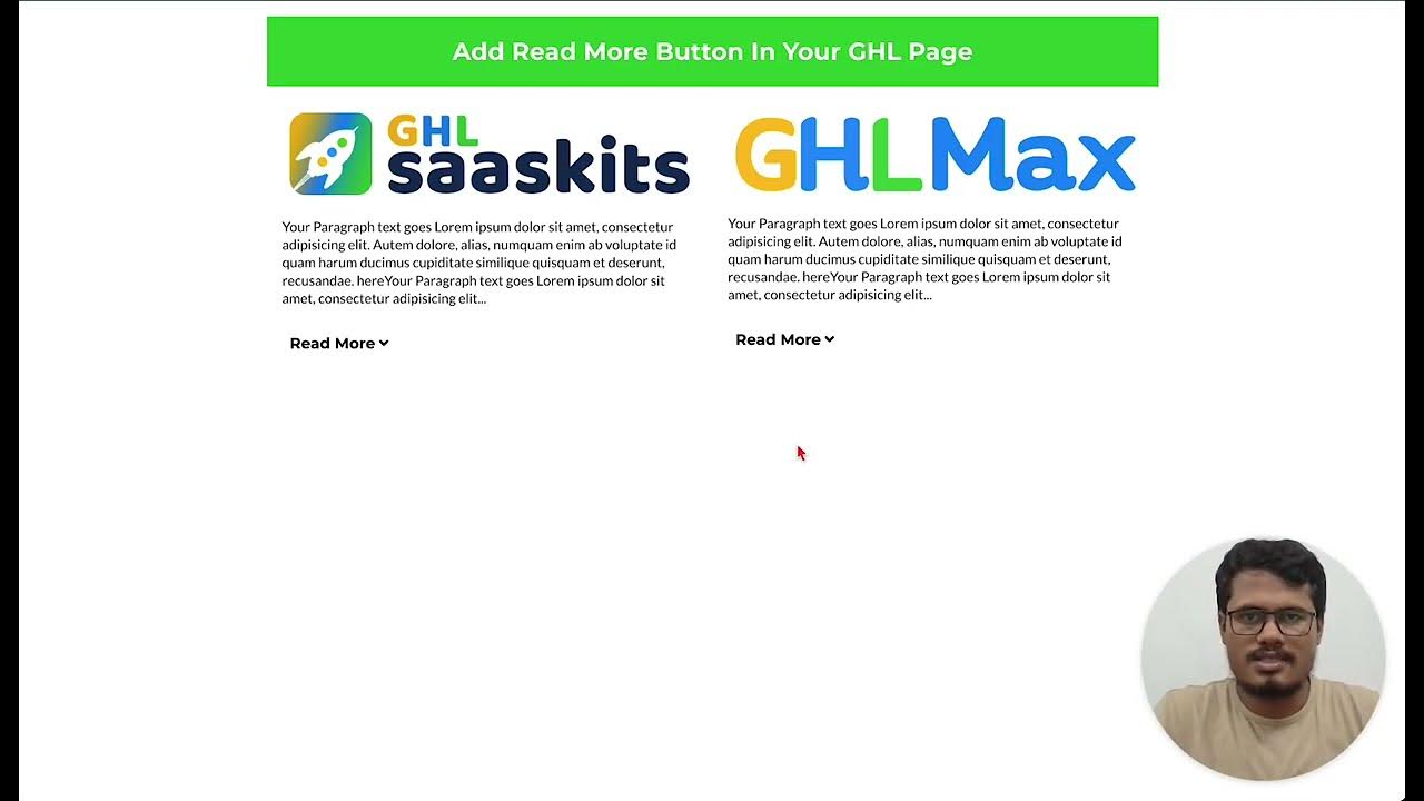 Add Read More Content Expander in Your GoHighLevel Page - YouTube