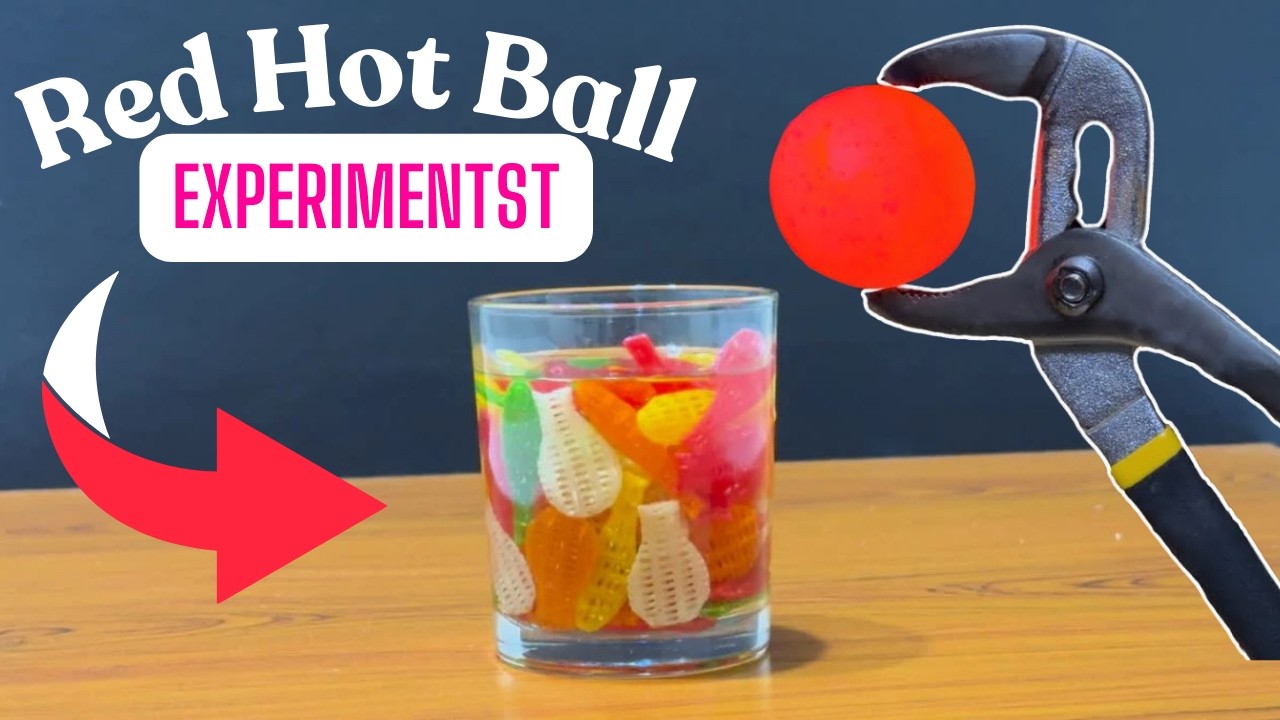 Experiment 1000°C Glowing Metal Ball vs crisp | Cool Science Experiment ...