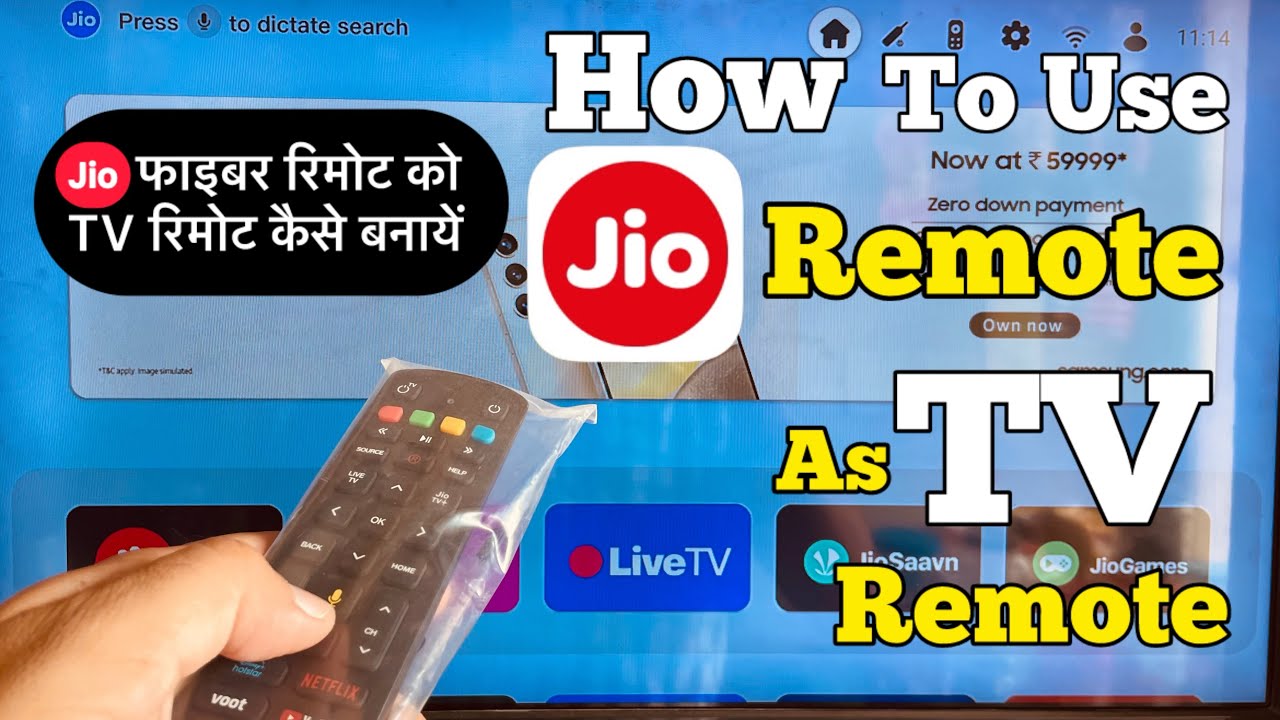 How to use Jio fiber remote as TV remote | Jio Fiber Remote Pairing ...