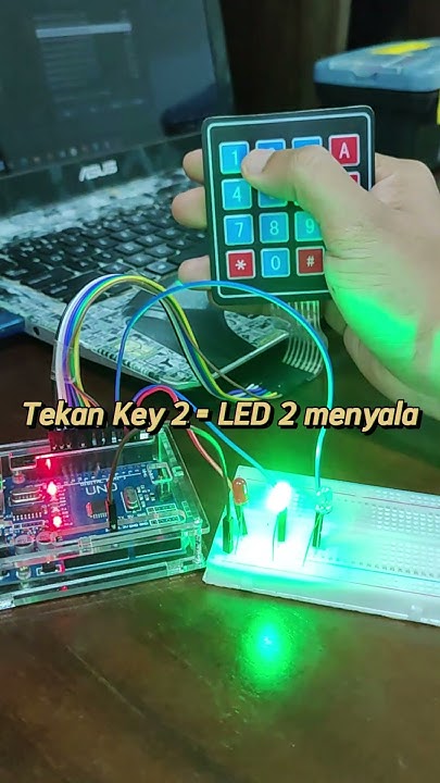 Tutorial Arduino Indonesia Menyalakan lampu LED dengan Keypad #arduino #arduinoindonesia #diy # ...