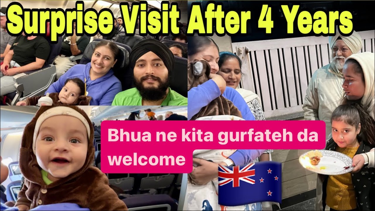 Surprise visit to india Punjab after 4 year. Gurfateh first visit to ...