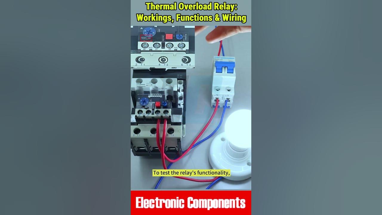 Thermal Overload Relay Workings, Functions & Wiring #shots - YouTube