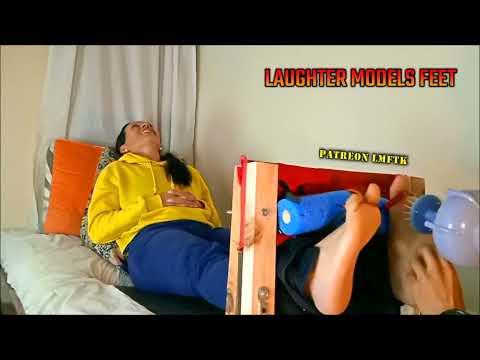 Tickle Feet girl to Barefoot - tickling soles stocks