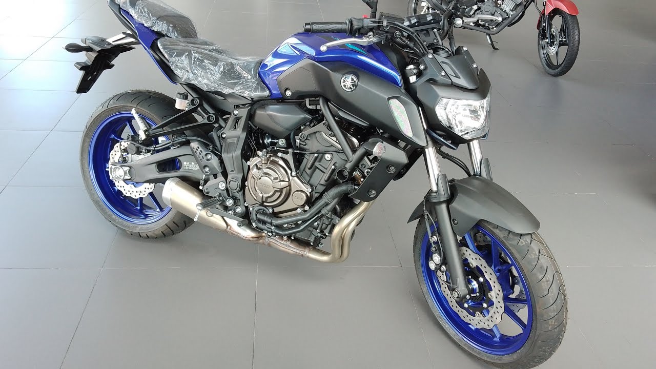 APRESENTAÇÃO DA YAMAHA MT-07 2023 COR AZUL!!! - YouTube