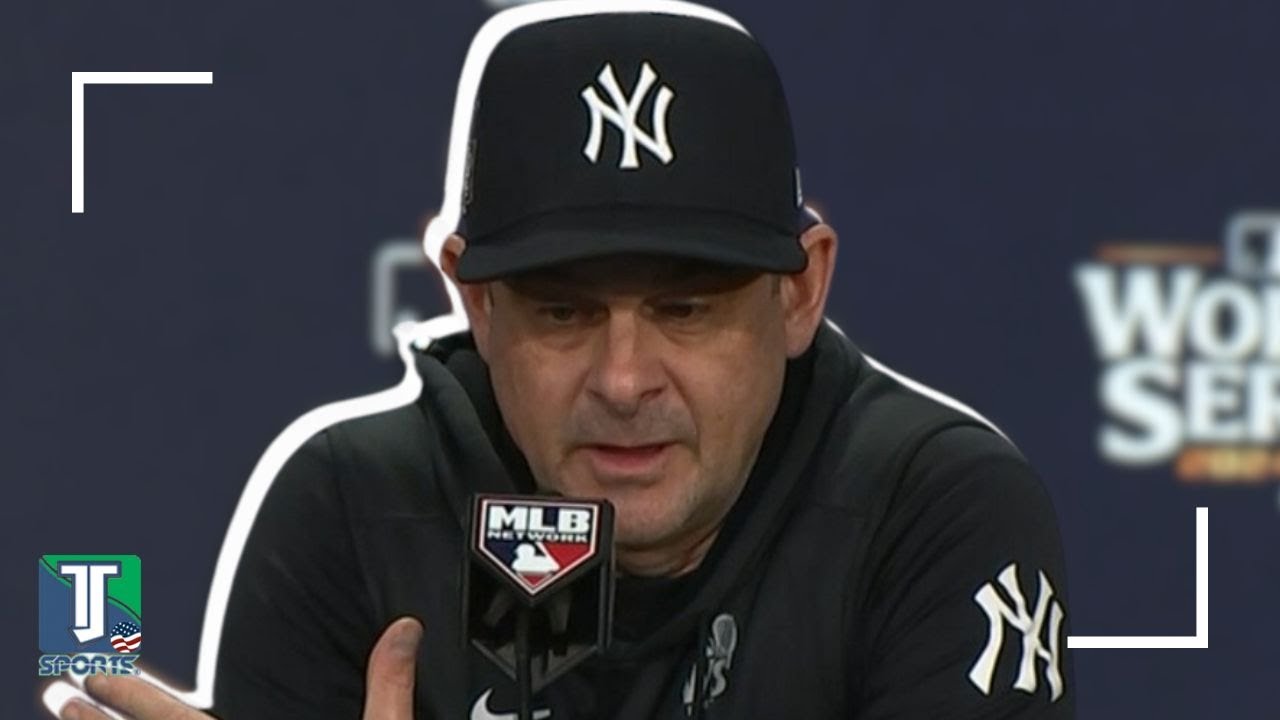 EMOTIONAL Aaron Boone SAYS the Yankees' WS LOSS to Dodgers will "STING ...