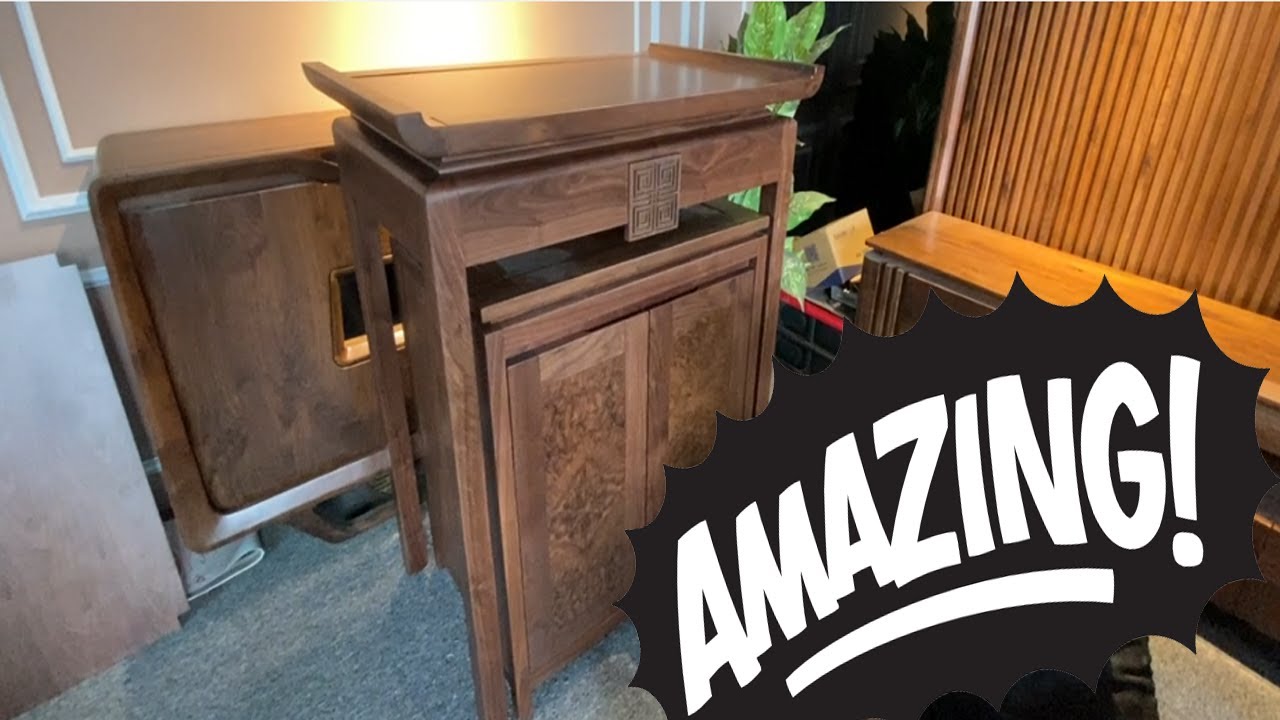 AMAZING Ancestor altar walnut wood Vietnamese modern furniture style ...