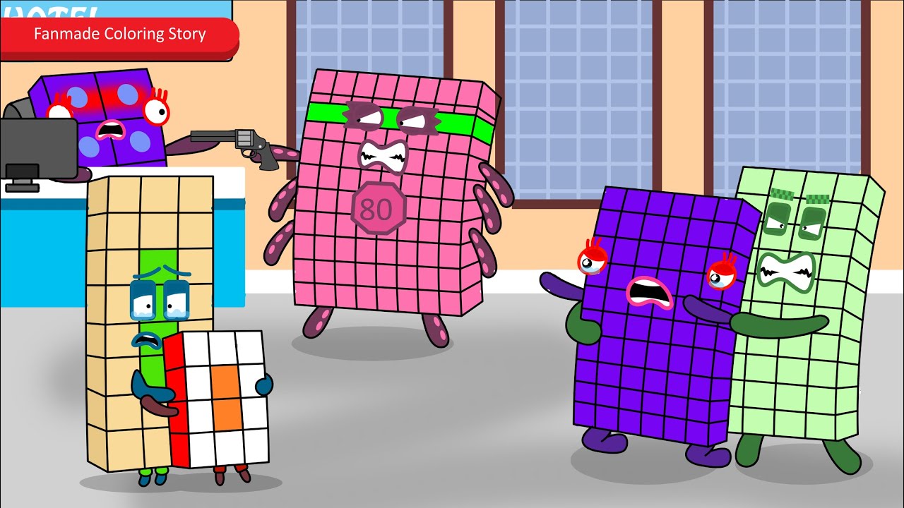 Dramatic Kidnapping in Numberblocks Hotel Lobby | Numberblocks Fanmade ...