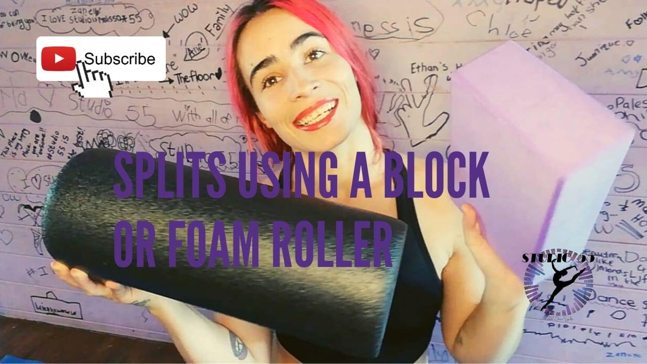 SPLIT USING BLOCK OR FOAM ROLLER | AT HOME EXERCISES | QUICK SPLITS ...