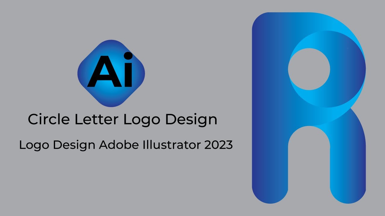 How To Design Any Letter In Circle-Letter Logo Design Adobe Illustrator ...