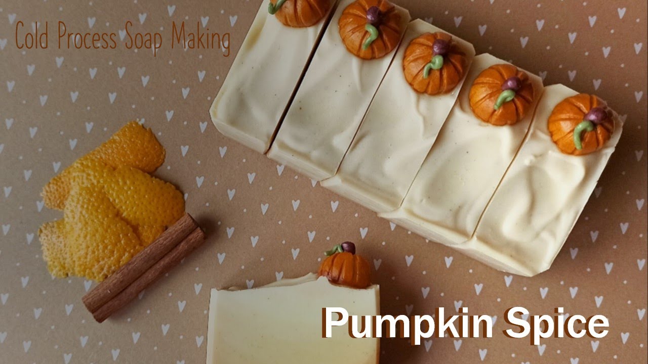 Pumpkin Spice Ombre Cold Process Soap / Pumpkin Soap Dough - YouTube