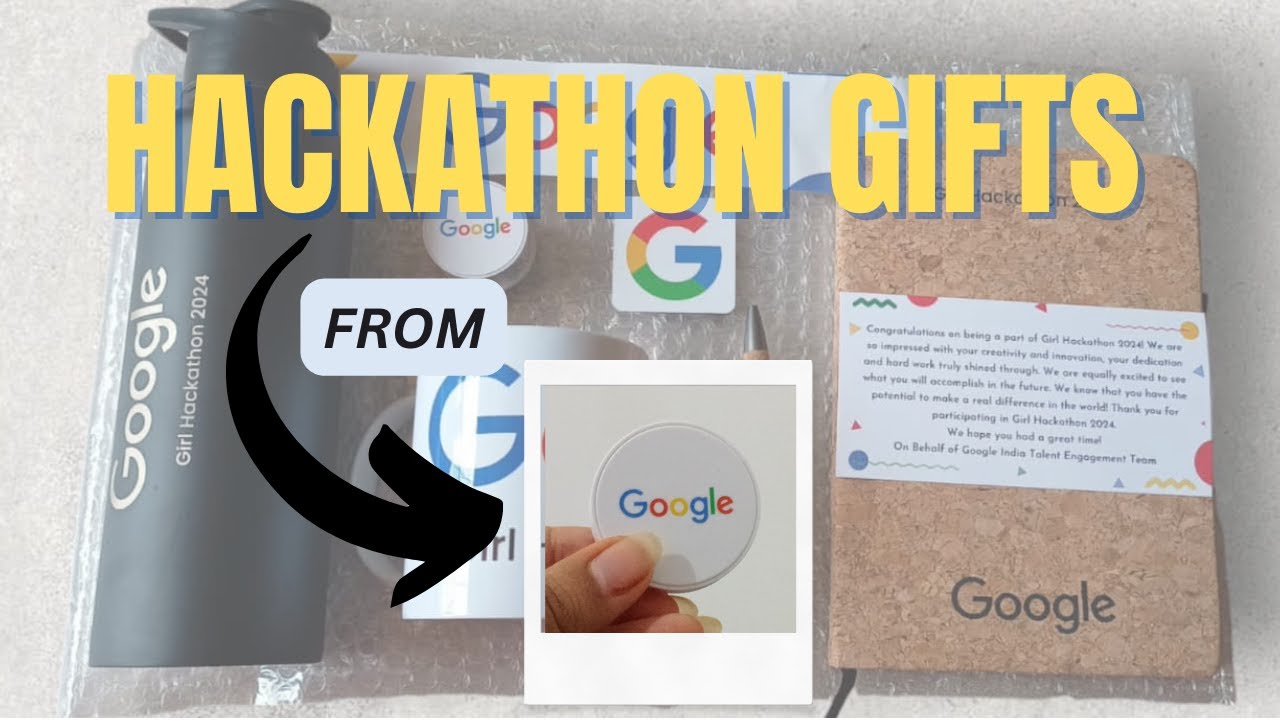 Unboxing the Goodies from Google Girl Hackathon! 🎁 - YouTube