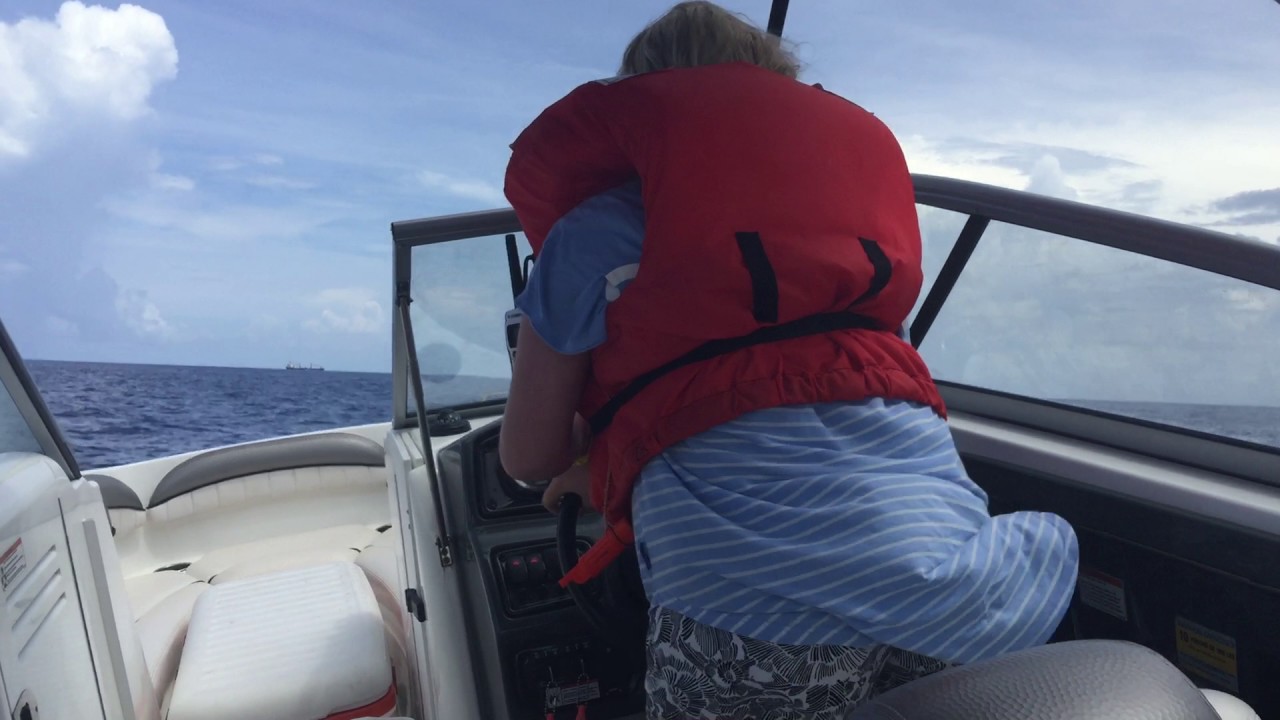 Emma driving us back to the USA! - YouTube