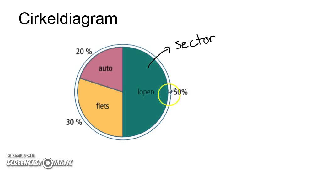 Cirkeldiagram aflezen - YouTube