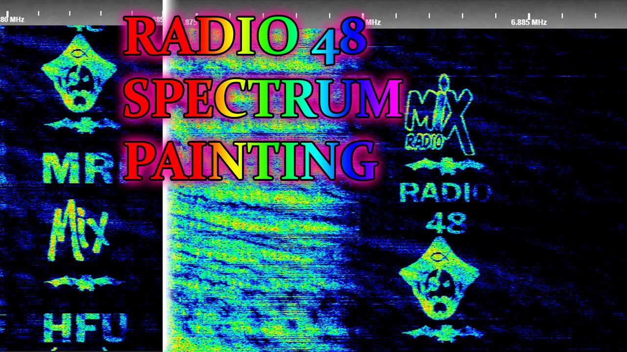 Spectrum Painting on Pirate Radio #pirateradio #spectrumpainting - YouTube