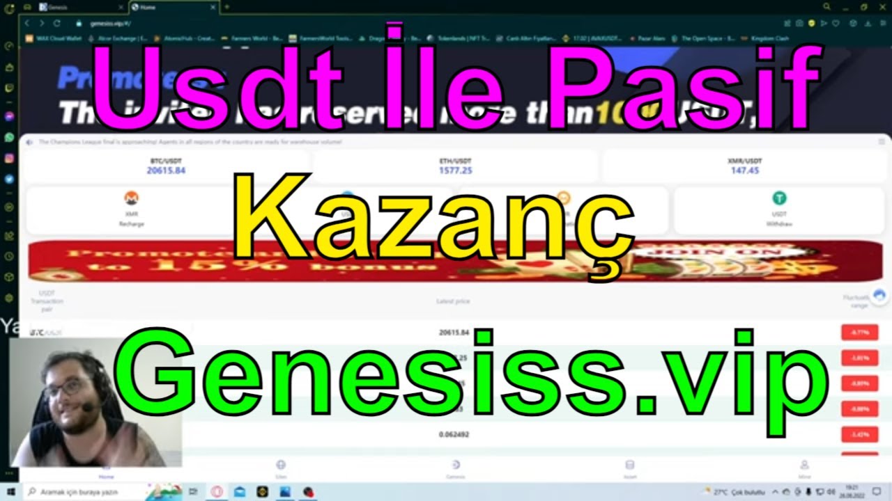 Genesiss.vip İle Usdt Yatır Pasif Gelir Elde Et / Günlük Kazanç - YouTube
