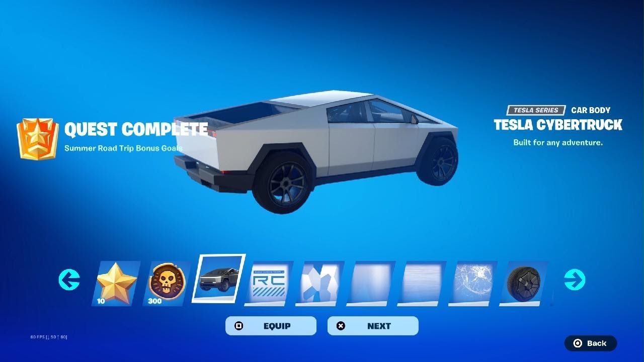Finally got the Tesla CyberTruck In Fortnite! - YouTube