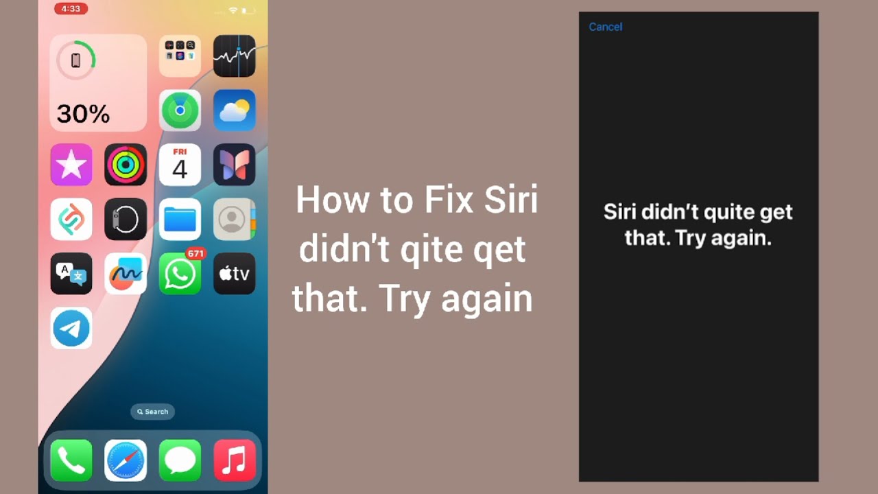 Siri Didnt Quite Get That Try Again Problem - YouTube