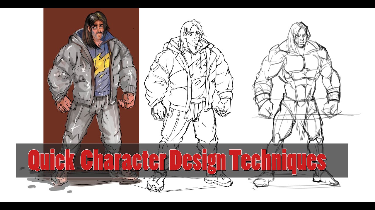 Quick Character Design Techniques - YouTube