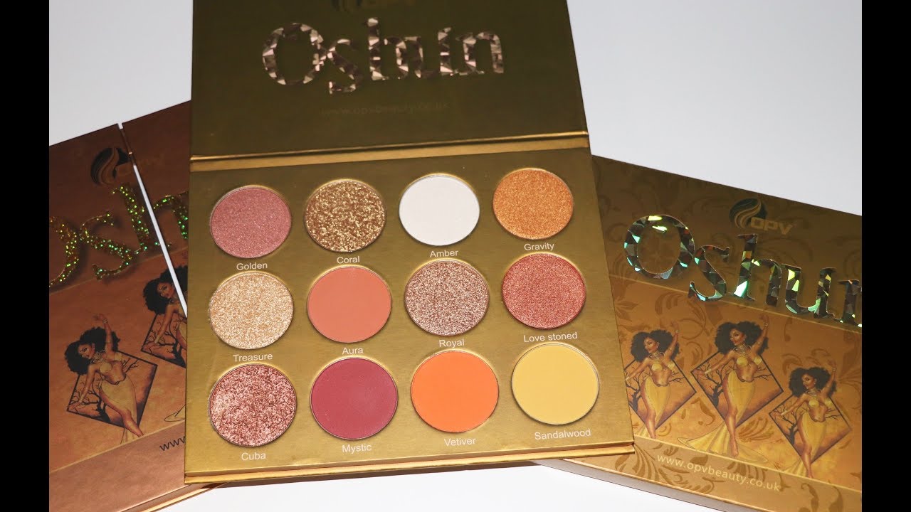 New Opv Beauty Oshun Eyeshadow Palette | SWATCHES - YouTube